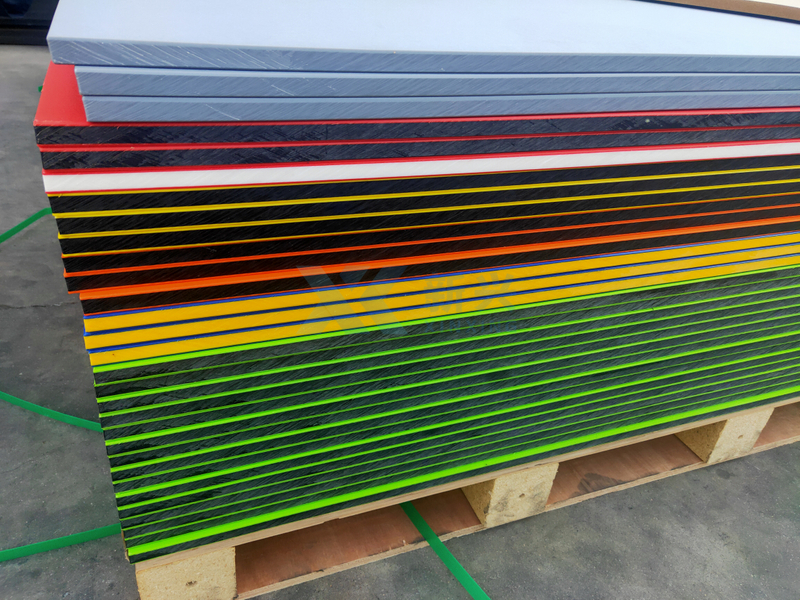 Textured HDPE Board Double Color Three Layer Orange Peel HDPE Plastic ...